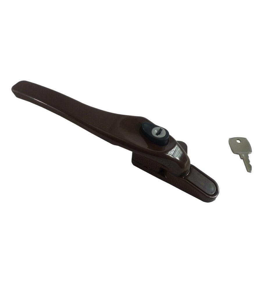 Sealco Timber Cockspur Window Handle Locking Brown Right Hand - Sealco ...