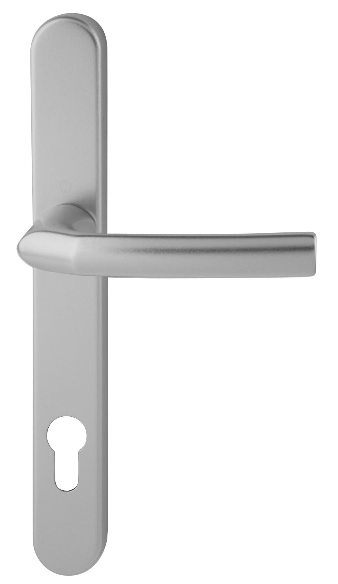Hoppe Birmingham Short 3811N F1 Matt Silver 92mm centre Door Handle