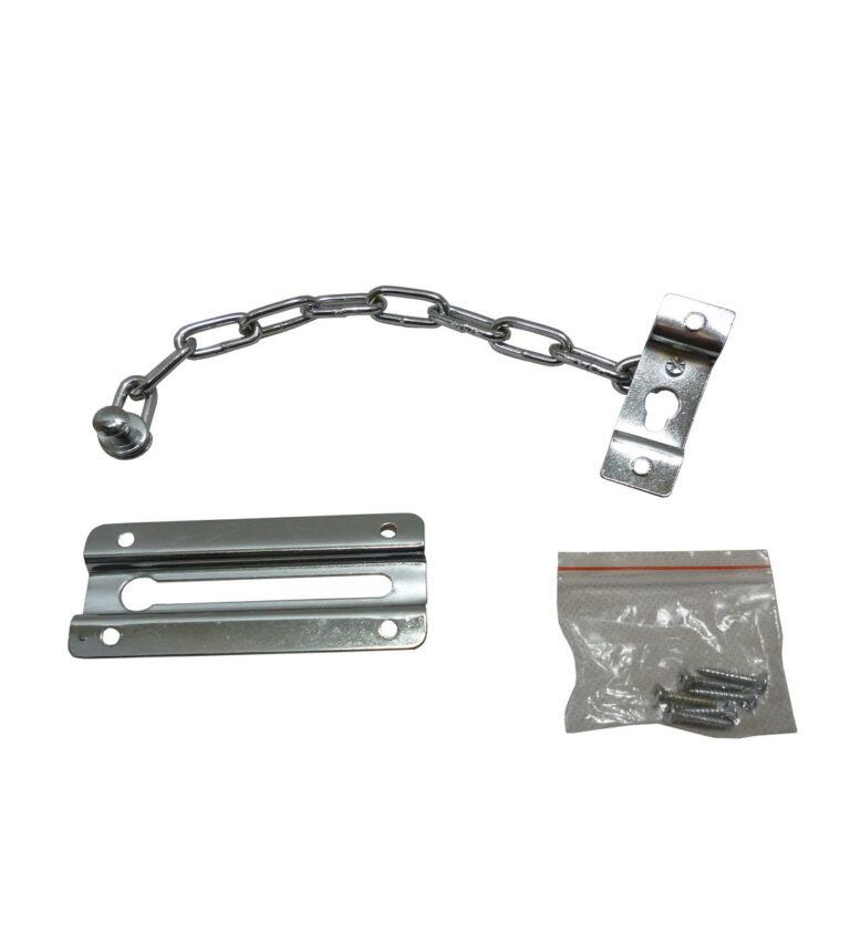 Max6mum security sliding door chain CHROME - Sealco Scotland