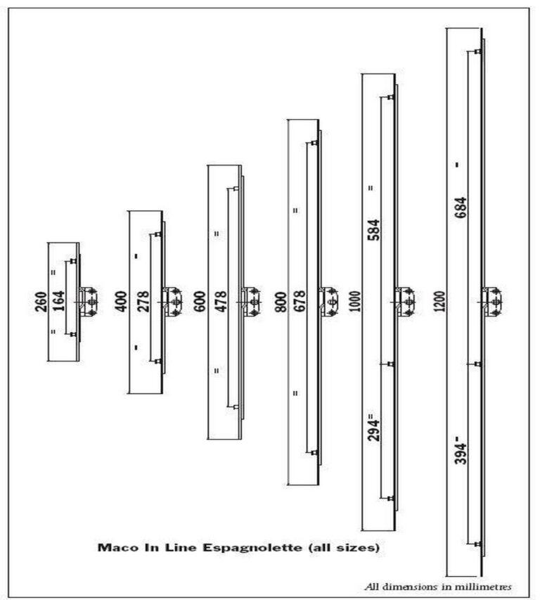 Maco Inline Locking Window Espagnolette 20mm Backset 7.7mm Mushroom ...