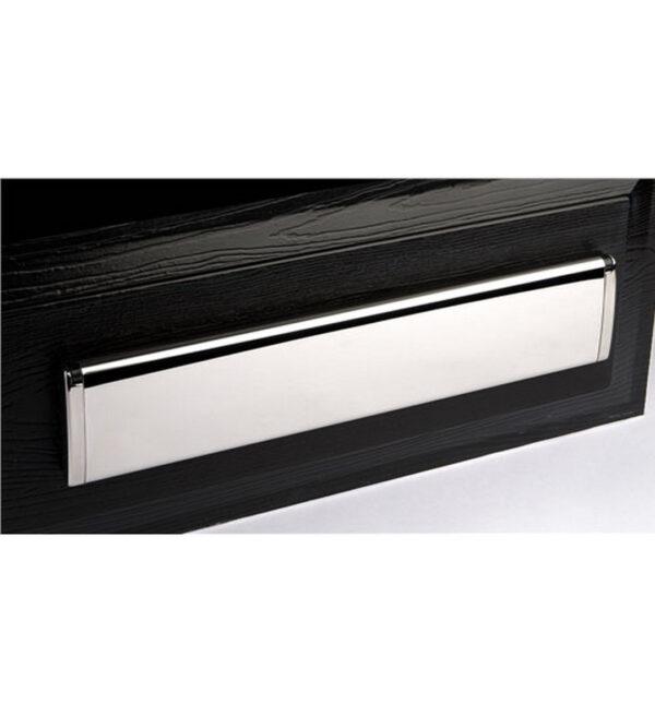 Trojan Unicorn Letterplate 12'' Polished Chrome 20-40mm with Chrome ...