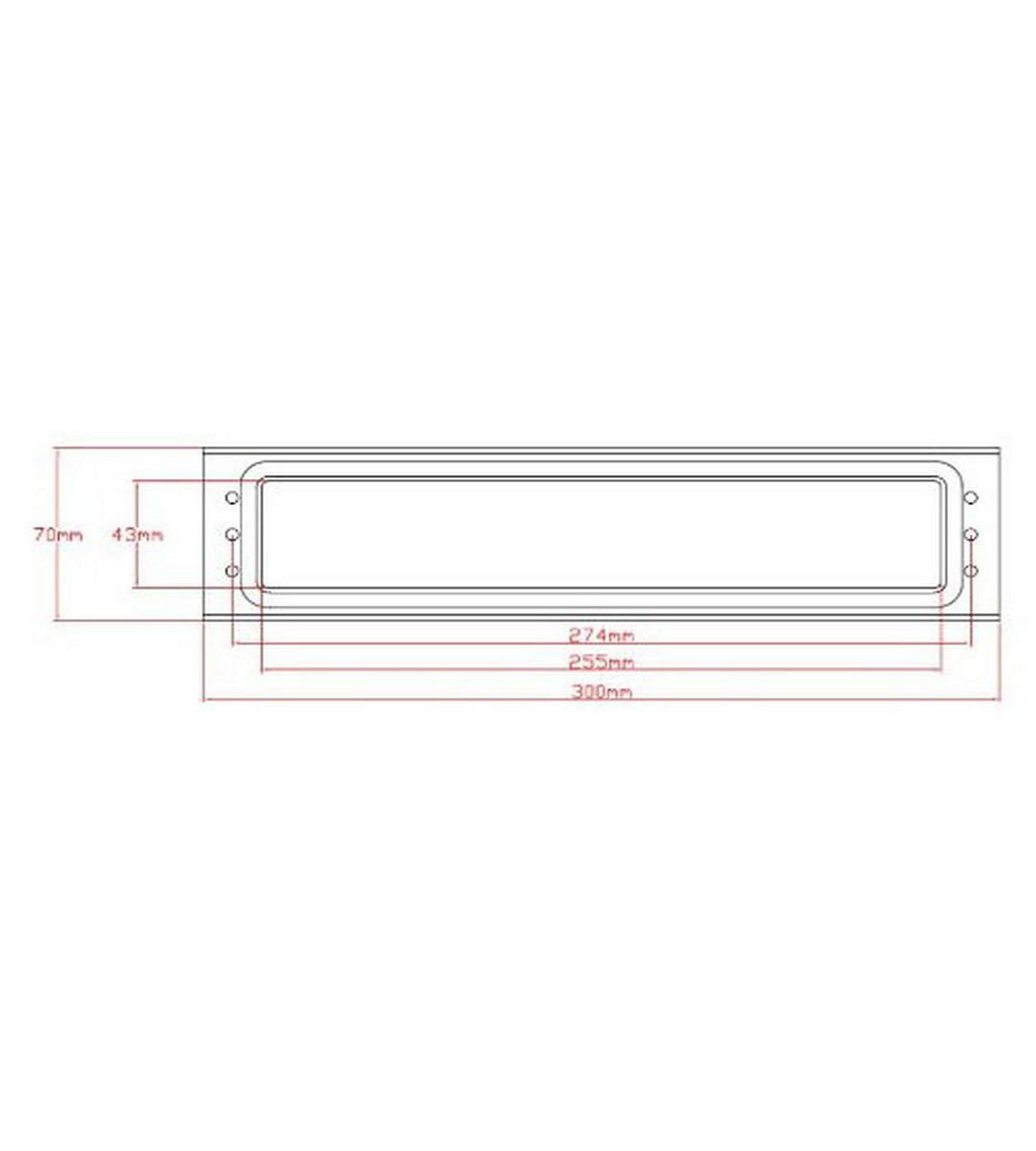 Trojan Unicorn Letterplate 12'' White 20-40mm - Sealco Scotland