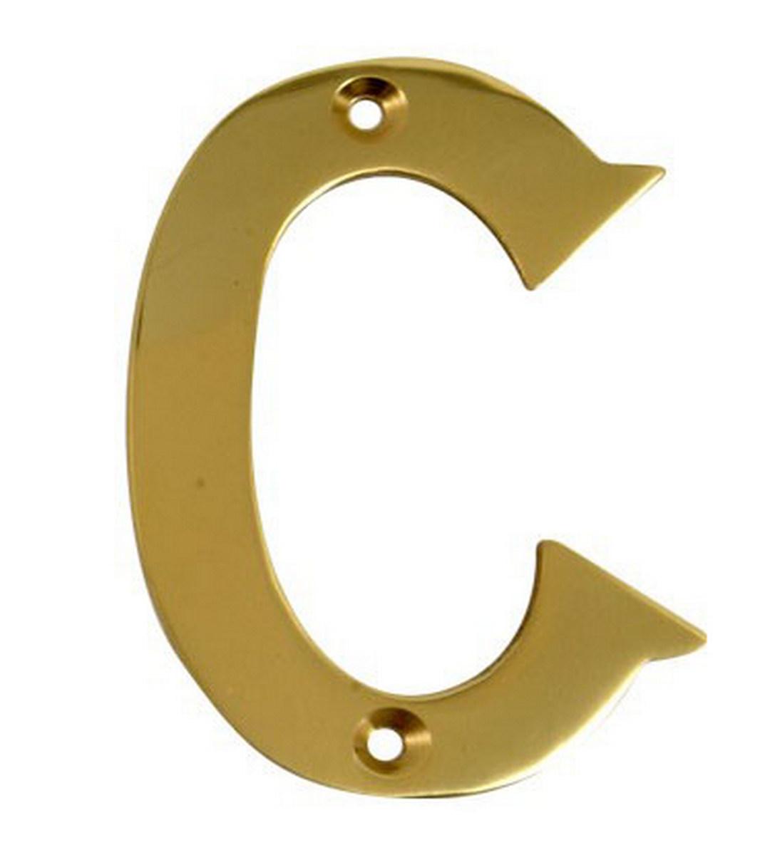 2'' Gold Anodised Letter C - Sealco Scotland