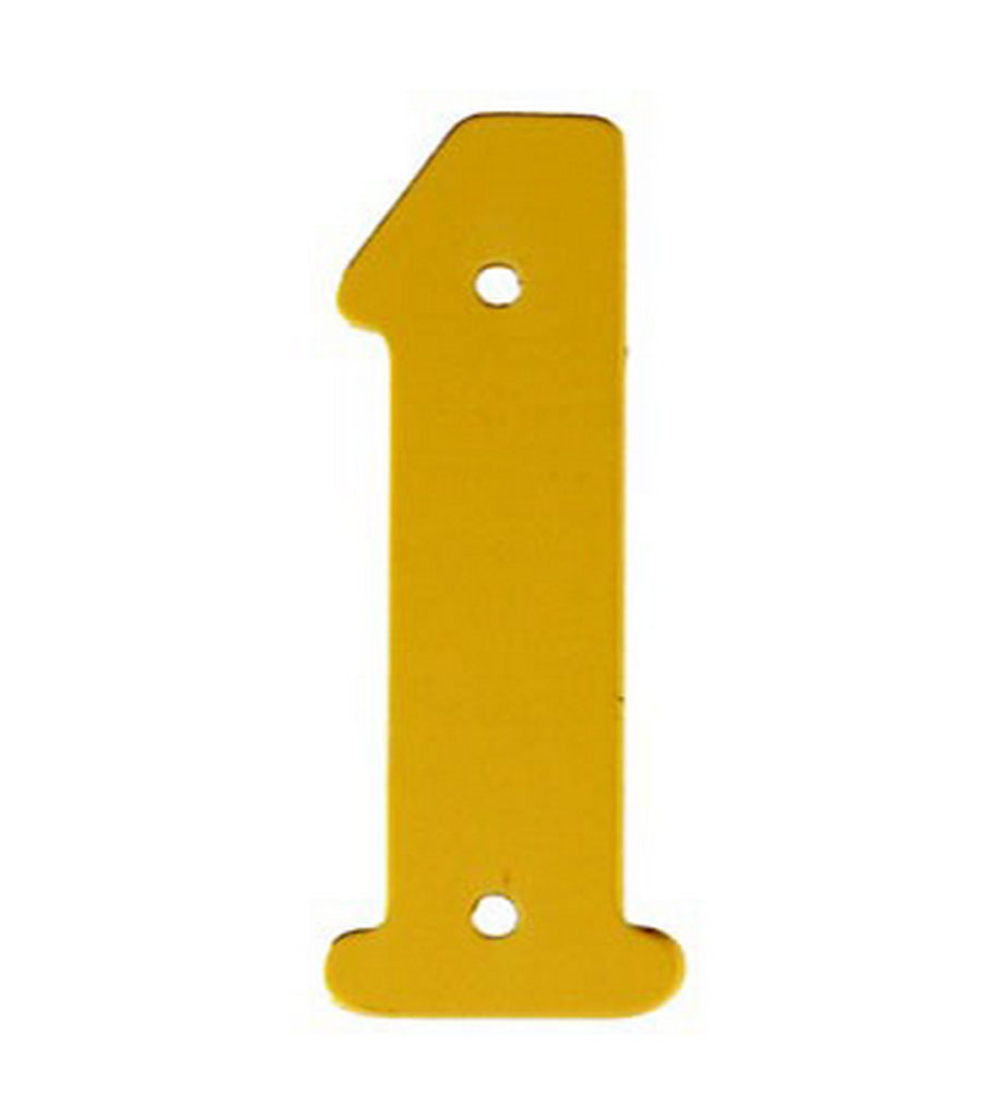 2'' Gold Anodised Numeral 1 - Sealco Scotland