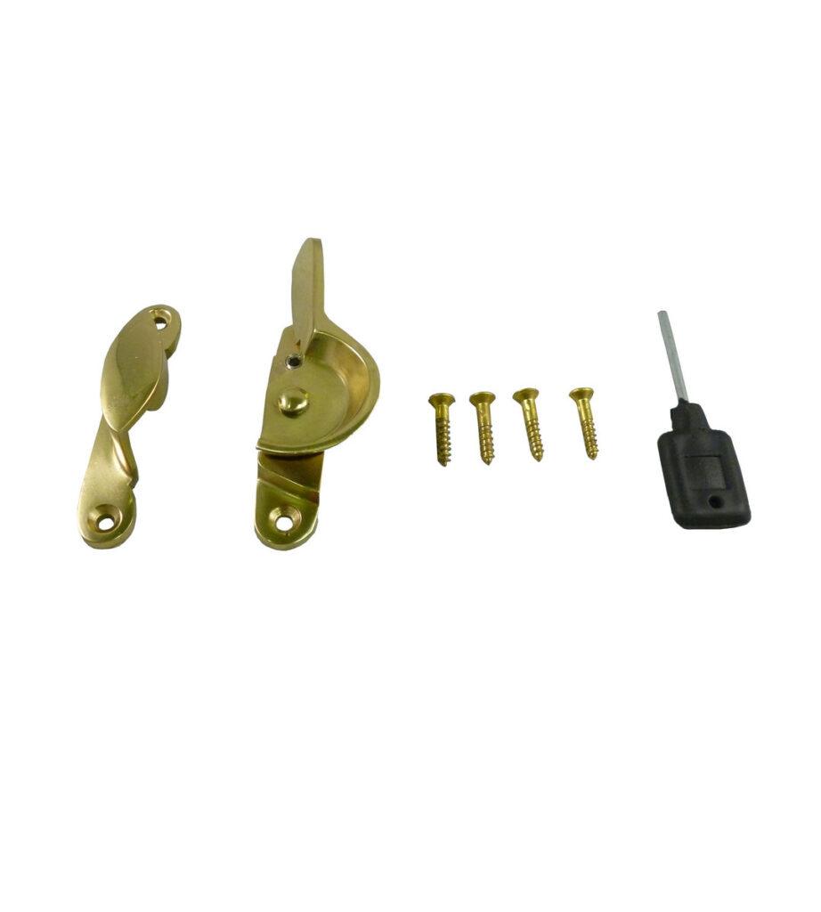183L Fitch Fastener Locking c/w Narrow Keep Polished Brass - Sealco ...