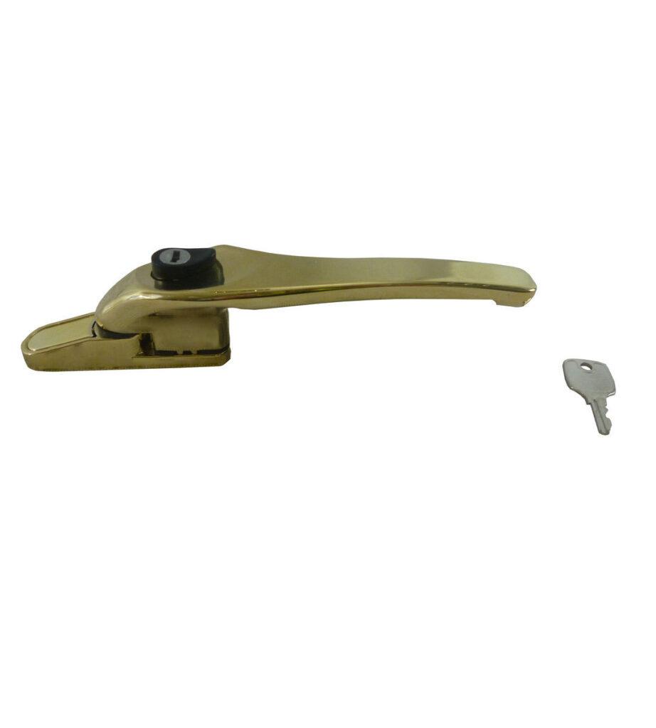 Sealco Timber Cockspur Window Handle Locking Gold Left Hand - Sealco ...