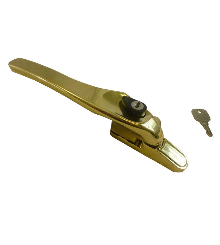 Sealco Timber Cockspur Window Handle Locking Gold Right Hand - Sealco ...